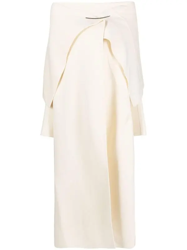 THE ROW Cashmere-silk Blend Drape-detail Coat