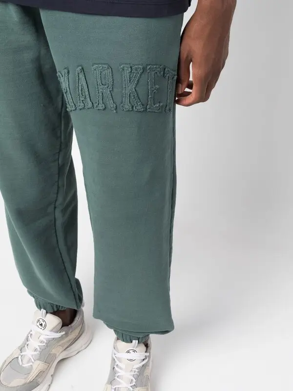 MARKET Logo-appliqué Track Pants - Green