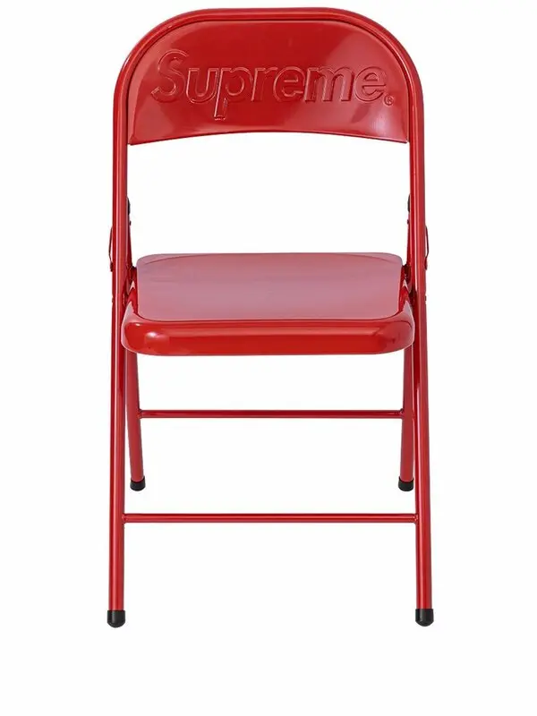Supreme Metal Folding Chair - Red