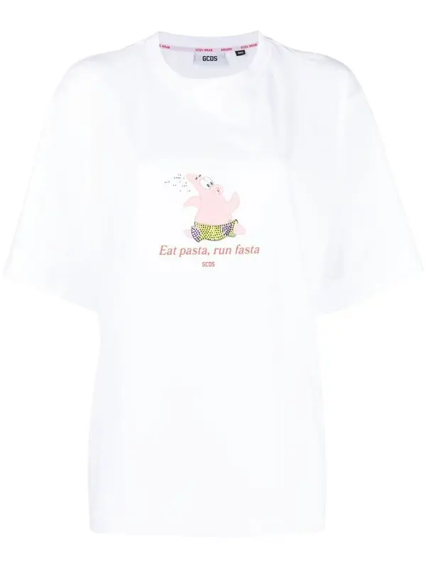 Gcds Slogan-print T-shirt - White