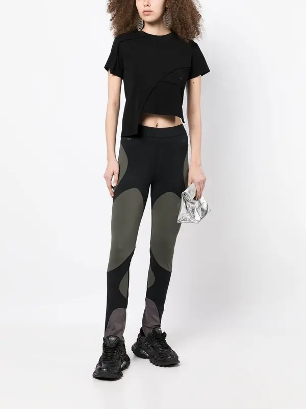 HELIOT EMIL Logo-print Two-tone Leggings
