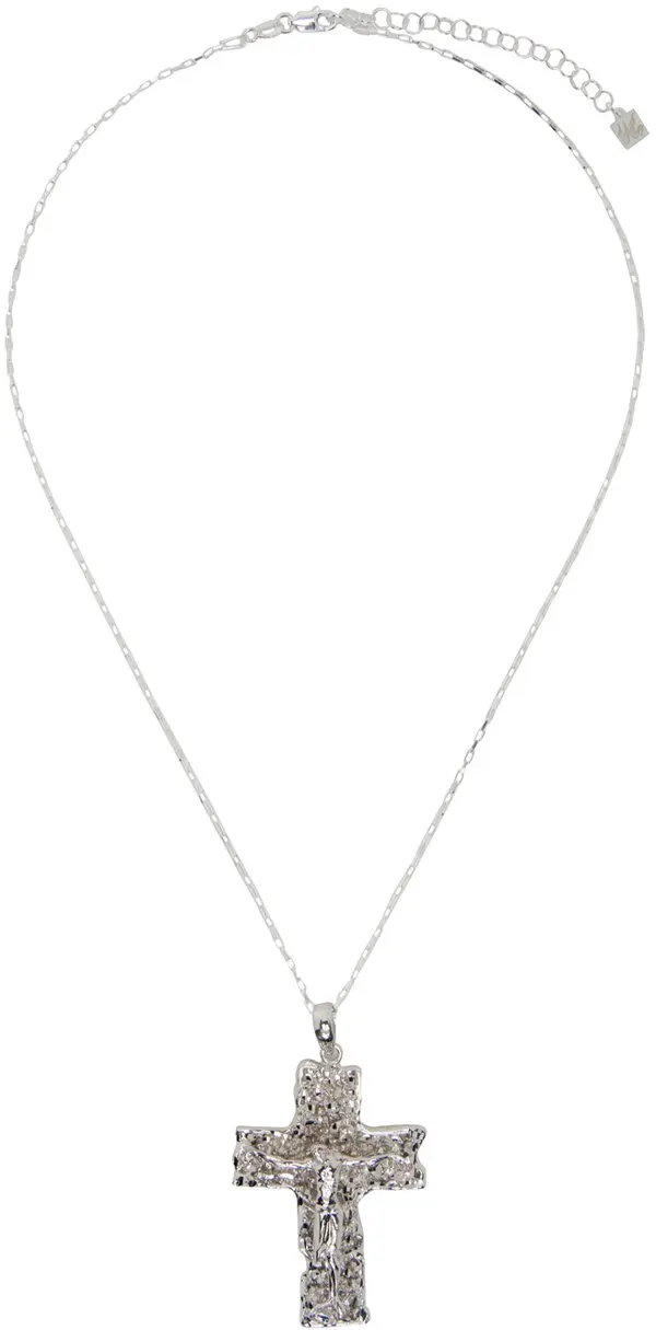 Veneda Carter Cross Pendant Vc009 Necklace In Silver - 23% Off