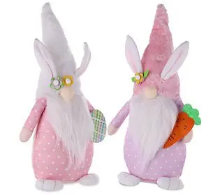 MELROSE Plush Easter Gnome Shelf Sitter - One-color