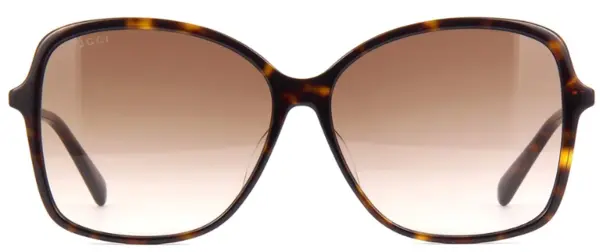 Gucci Gg0546sk 002 Butterfly Sunglasses - Brown | Editorialist display picture 1
