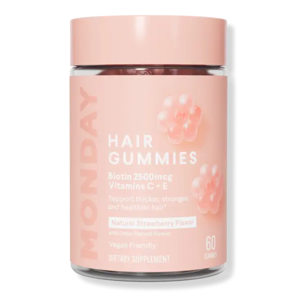 MONDAY HAIRCARE Hair Gummies With Biotin & Vitamin C+e For Thicker Stronger Hair - One-color