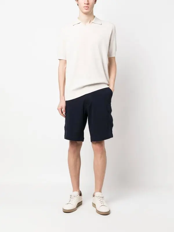 Brunello Cucinelli Ribbed Knit Polo Shirt