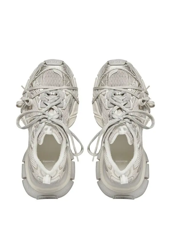 Balenciaga 3xl Lace-embellishment Sneakers - Grey