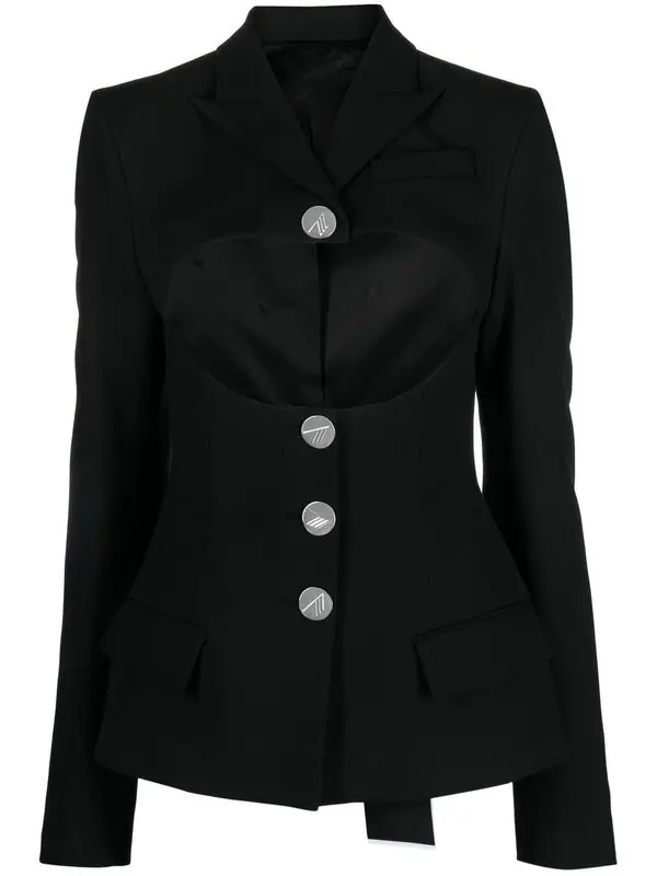 Attico Gwenda Single-breasted Blazer