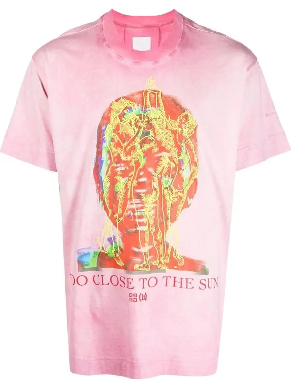 Givenchy X Bstroy Graphic-print T-shirt - Pink