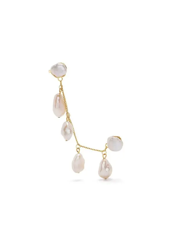 Cult Gaia Shanti Pearl Earrings - White