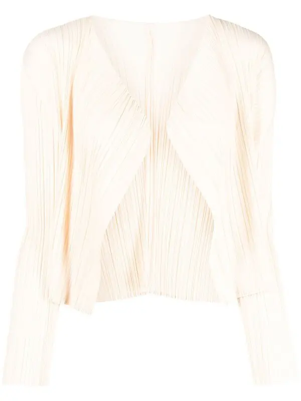 Issey Miyake Pleated Cropped Jacket