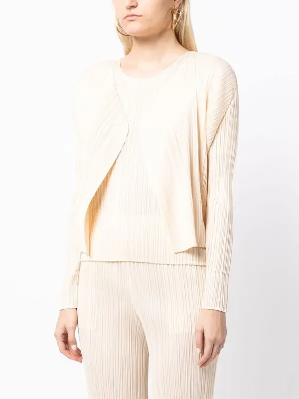 Issey Miyake Pleated Cropped Jacket