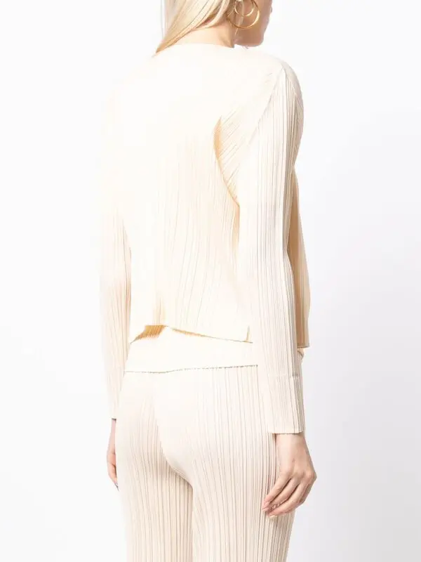 Issey Miyake Pleated Cropped Jacket