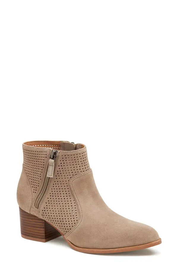 Johnston & Murphy Trista Bootie - Taupe Suede