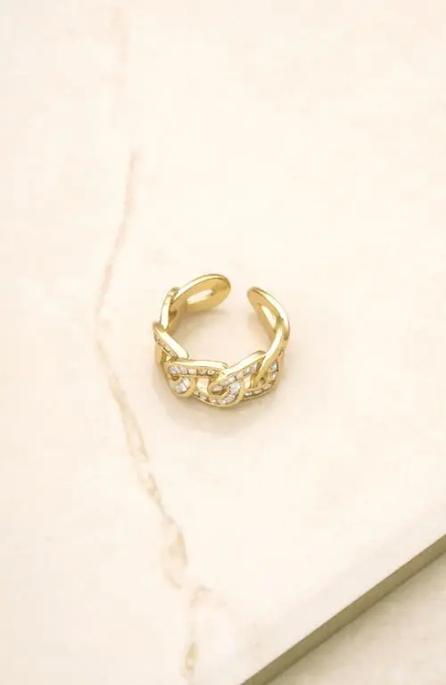 Ettika Cubic Zirconia Link Ring