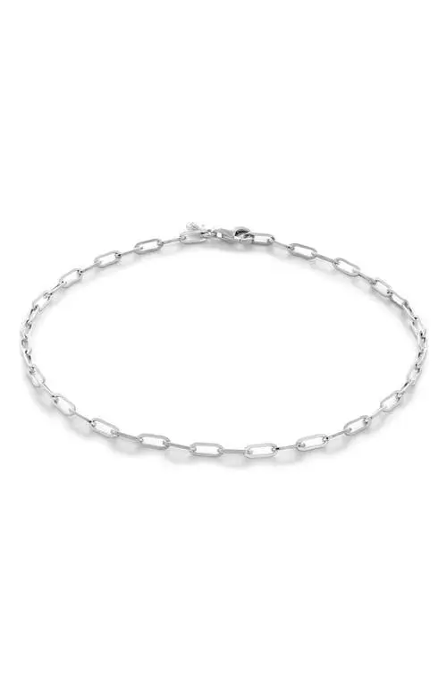 Monica Vinader Mini Paper Clip Chain Bracelet - Sterling Silver