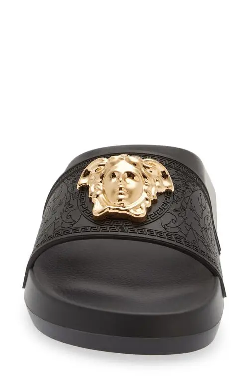 Versace Medusa Pool Slide - Black