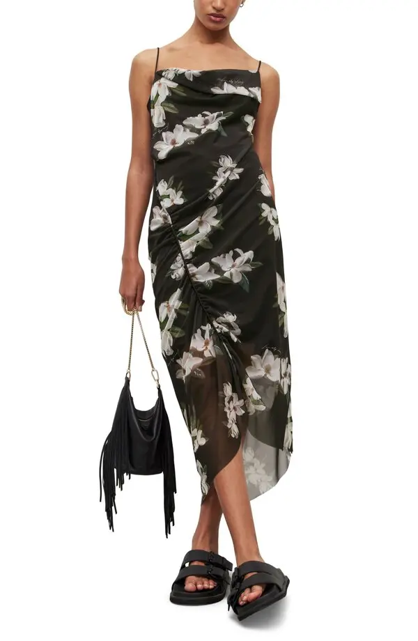 ALLSAINTS Ulla Alessandra Floral Midi Dress