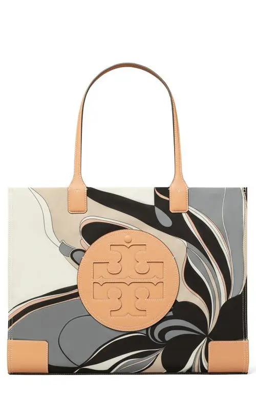 Designer Tote Ella Printed Mini Tote Bag Tory Burch Ella Printed