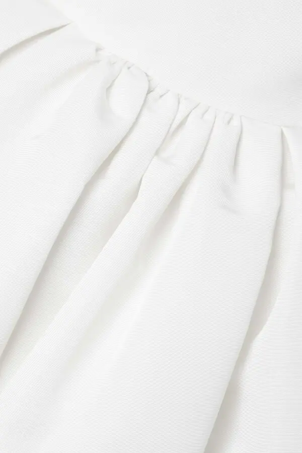 Christopher John Rogers Gathered Silk-faille Maxi Skirt