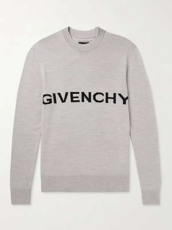 Givenchy Disney Oswald Slim-fit Intarsia Wool Sweater