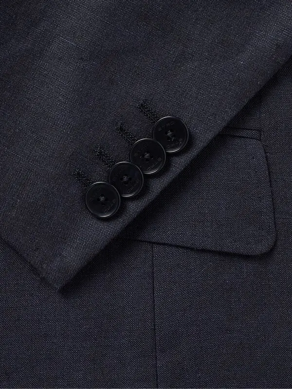 Etro Slub Linen Suit Jacket