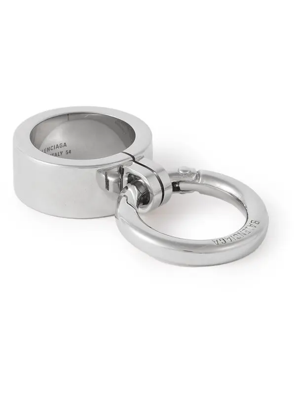 Balenciaga Utility 2.0 -Tone Ring In Silver - 50% Off | Editorialist