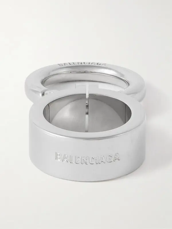 Balenciaga Utility 2.0 -Tone Ring In Silver - 50% Off | Editorialist