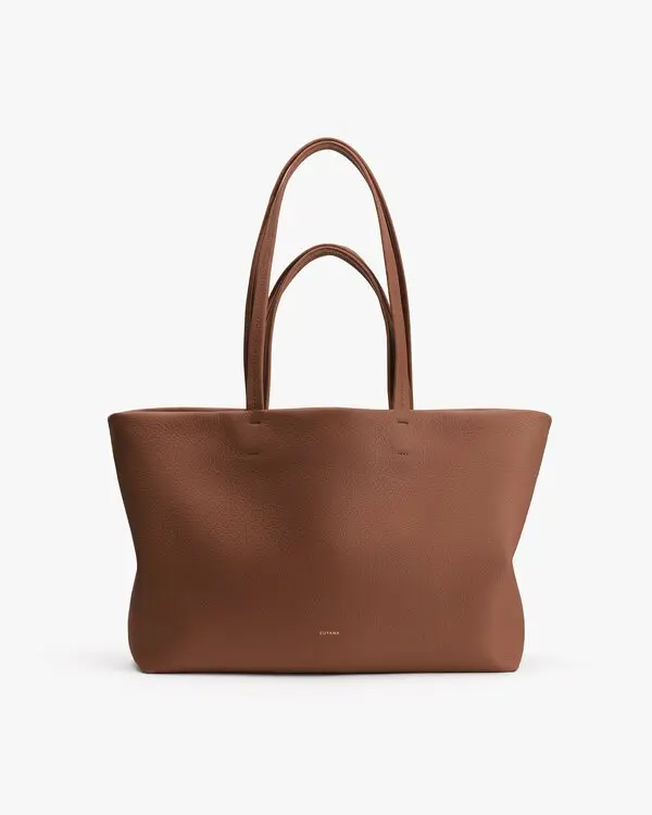 Cuyana Small Easy Tote - Dark Chestnut