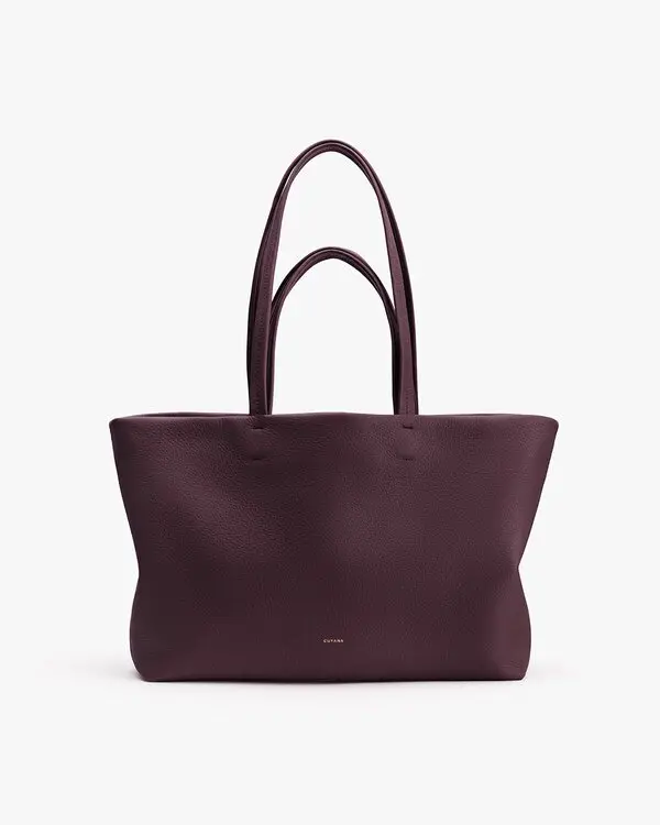 Cuyana Small Easy Tote - Plum
