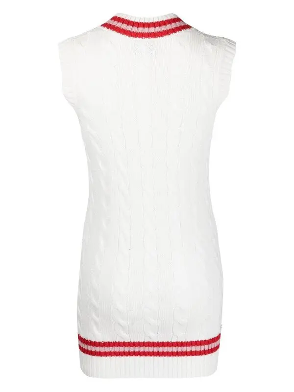 AUTRY V-neck Cable-knit Vest