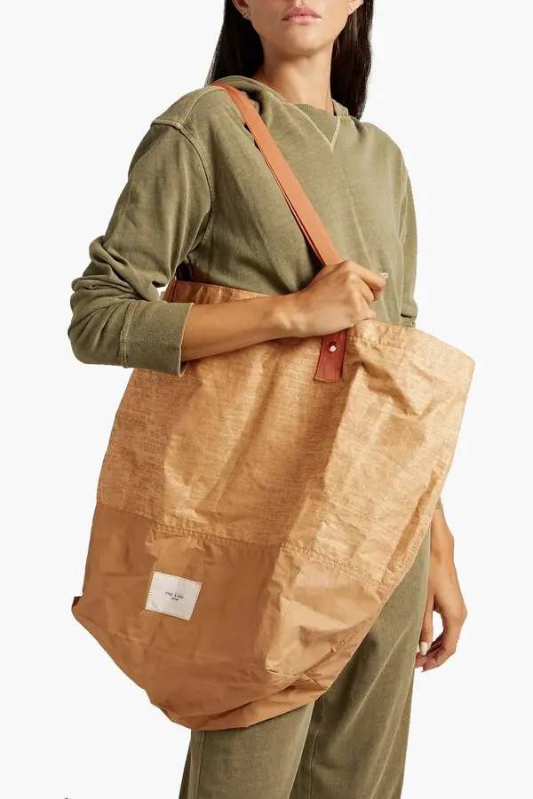 Rag & Bone Addison Coatedlinen Tote - Light Brown
