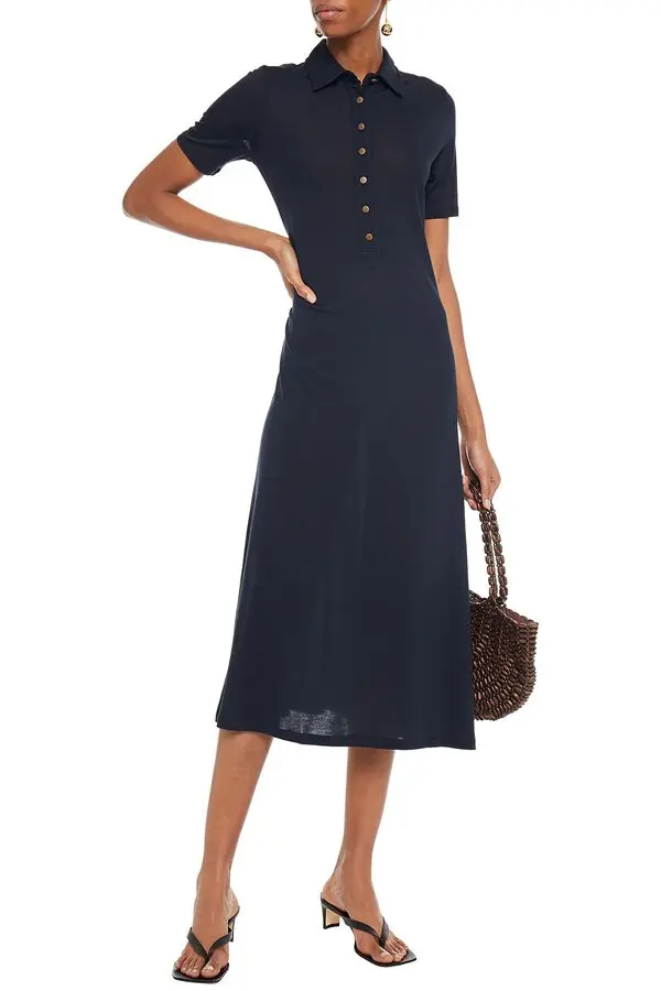 Rag & Bone Stretchjersey Midi Shirt Dress