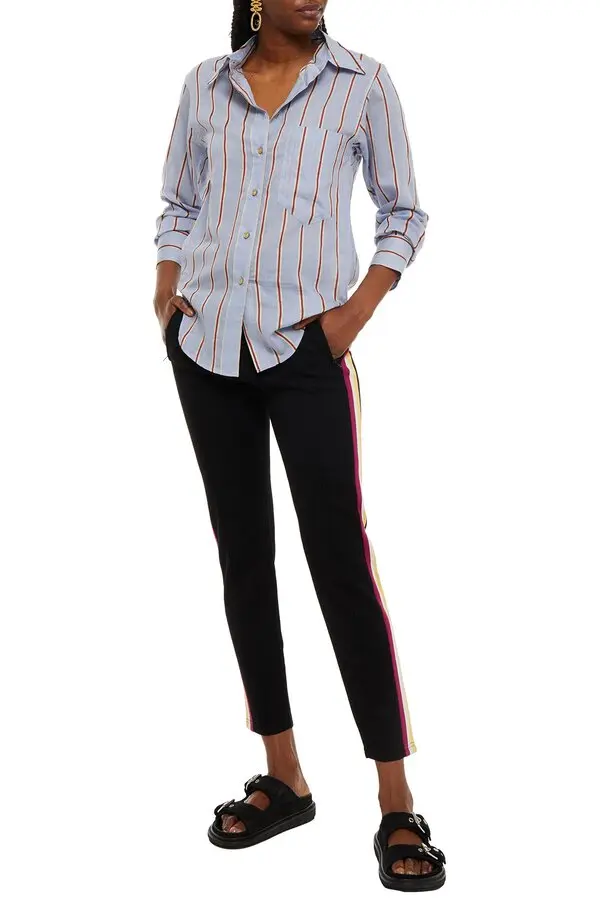 MARANT ETOILE Darion Striped Jersey Track Pants