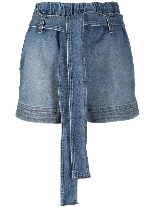 Stella McCartney Tie-waist Denim Shorts