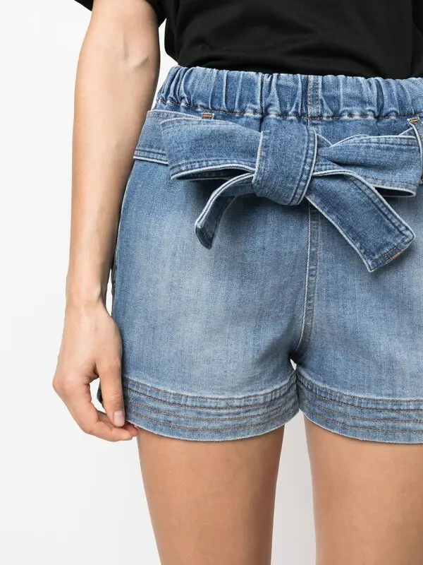 Stella McCartney Tie-waist Denim Shorts