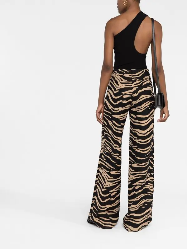 Stella McCartney High-waisted Contrasting Colour Trousers