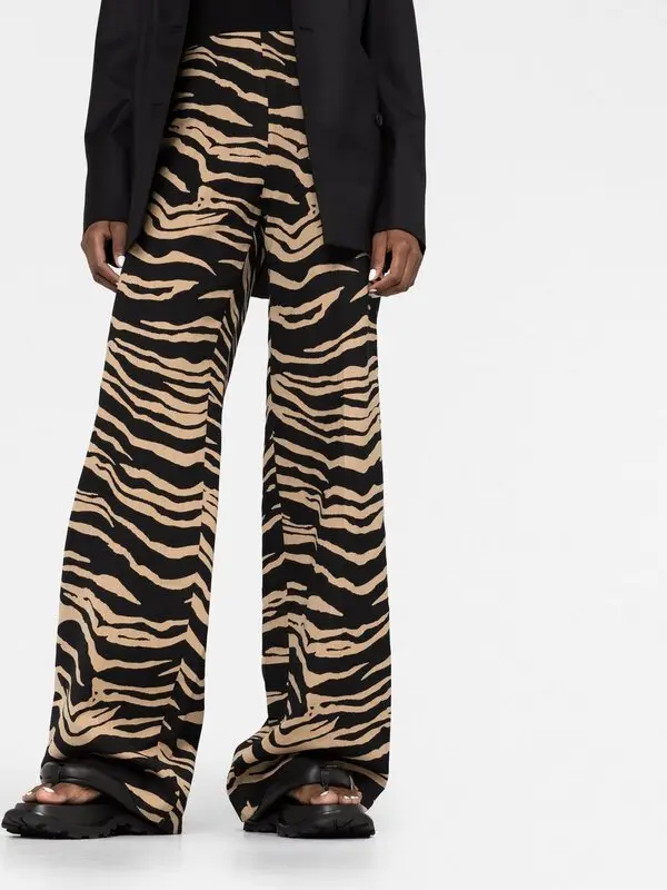 Stella McCartney High-waisted Contrasting Colour Trousers