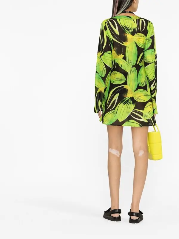 LOUISA BALLOU Floral-print Minidress