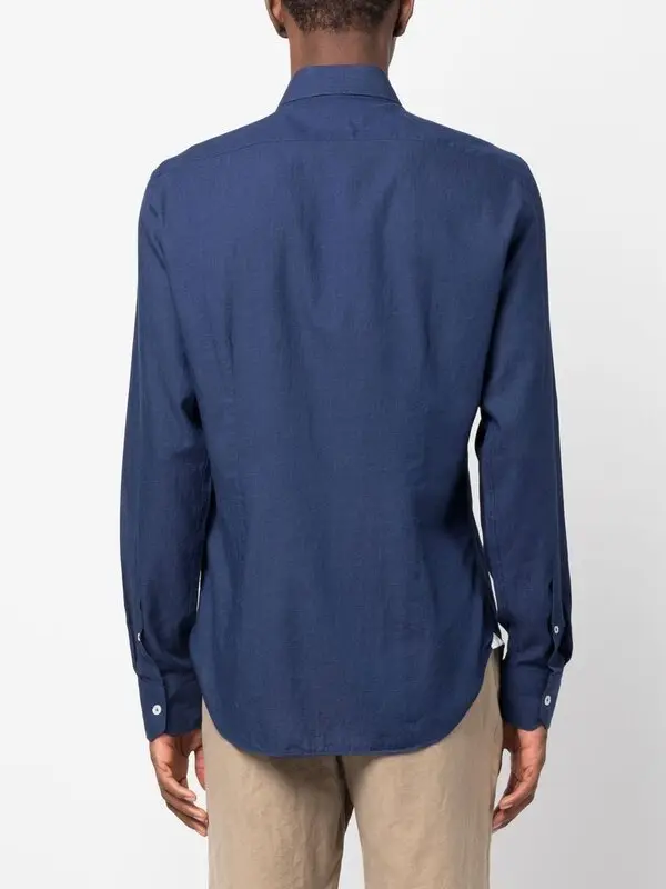 Fedeli Poplin Long-sleeve Shirt