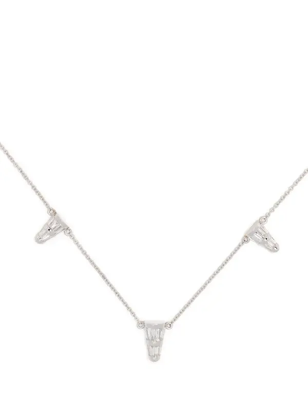 Nikos Koulis 18kt White Gold Diamond Energy Necklace - Silver