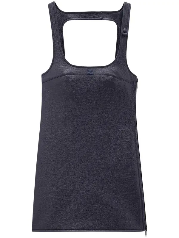 COURREGES Re-edition Vinyl Mini Dress - Blue