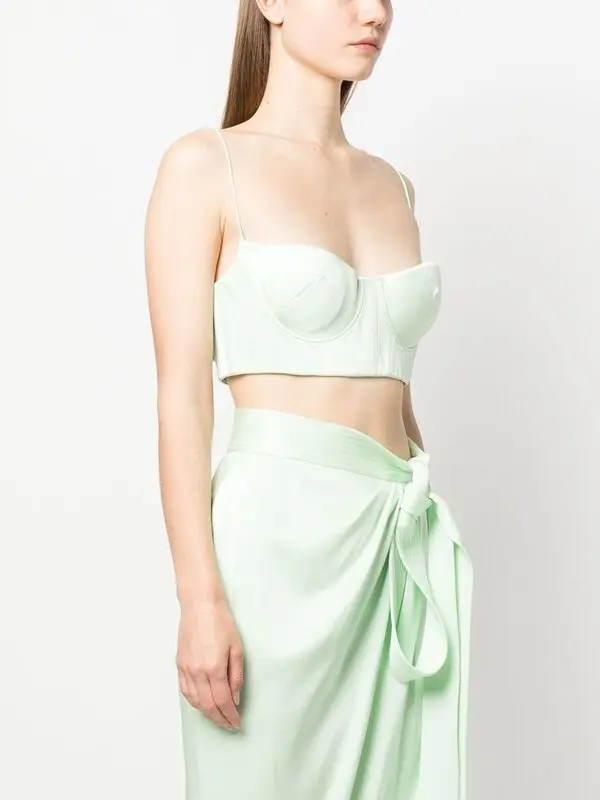 Alex Perry Cropped Bustier Top