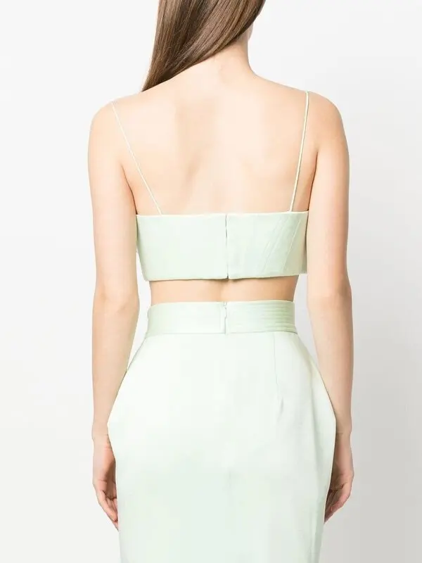 Alex Perry Cropped Bustier Top