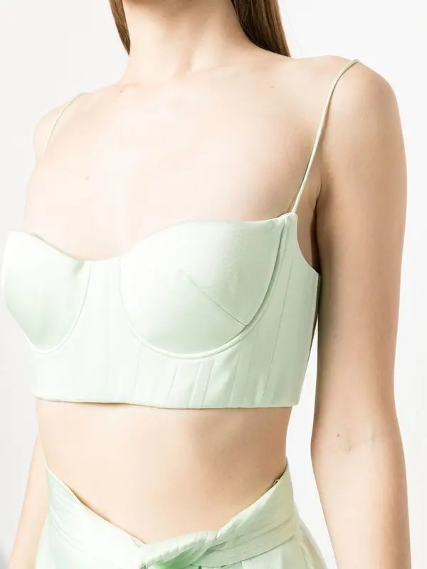 Alex Perry Cropped Bustier Top