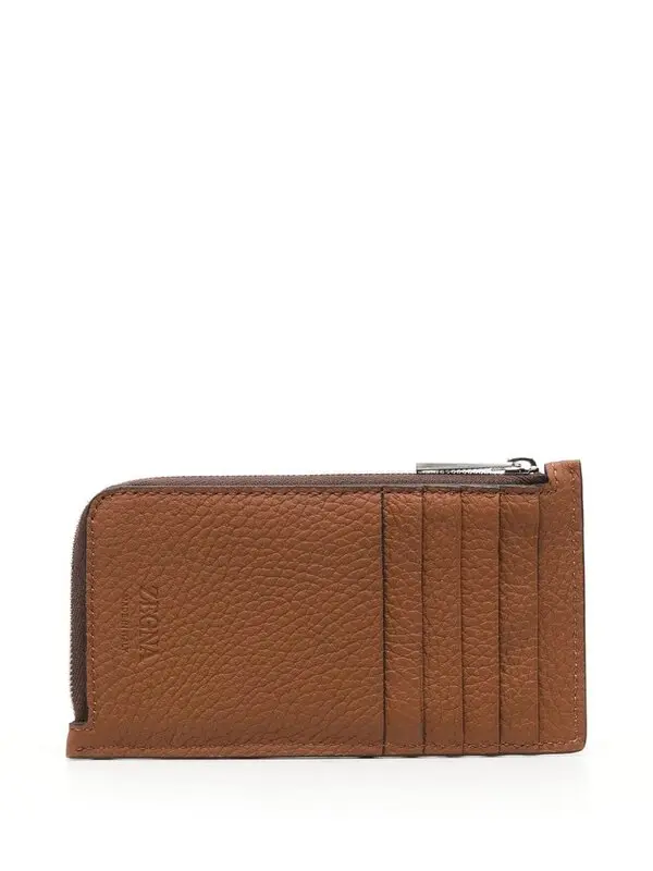 Zegna Zip-around Leather Wallet