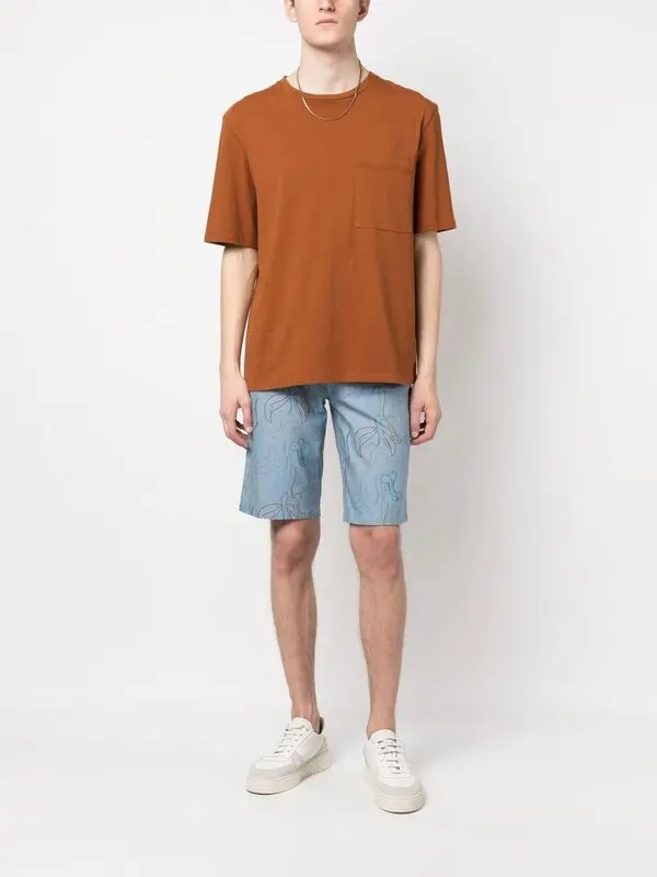 Viktor & Rolf 5-pocket Printed Cotton Shorts