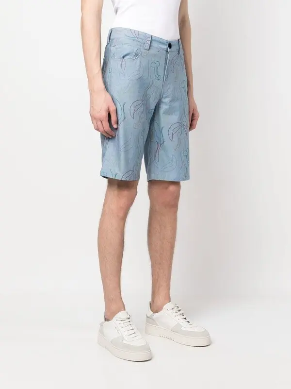 Viktor & Rolf 5-pocket Printed Cotton Shorts