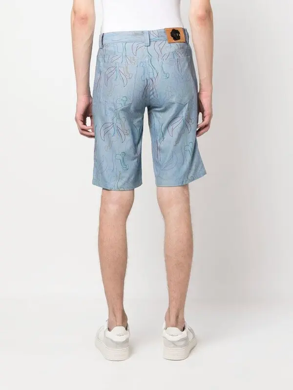 Viktor & Rolf 5-pocket Printed Cotton Shorts
