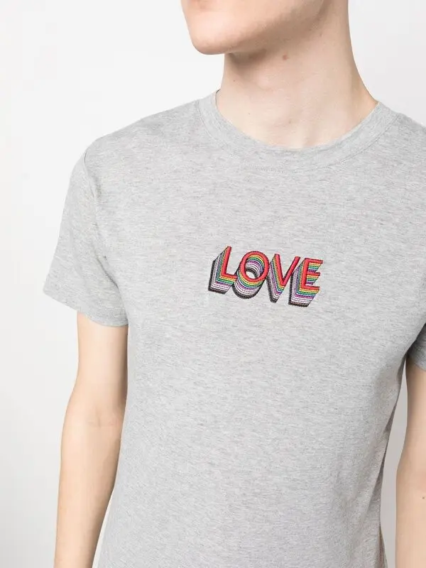 Viktor & Rolf Love-print Cotton-blend T-shirt